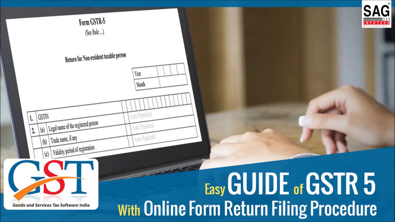 How to File GSTR 5 Form Online For Non-resident Taxable Person - YouTube