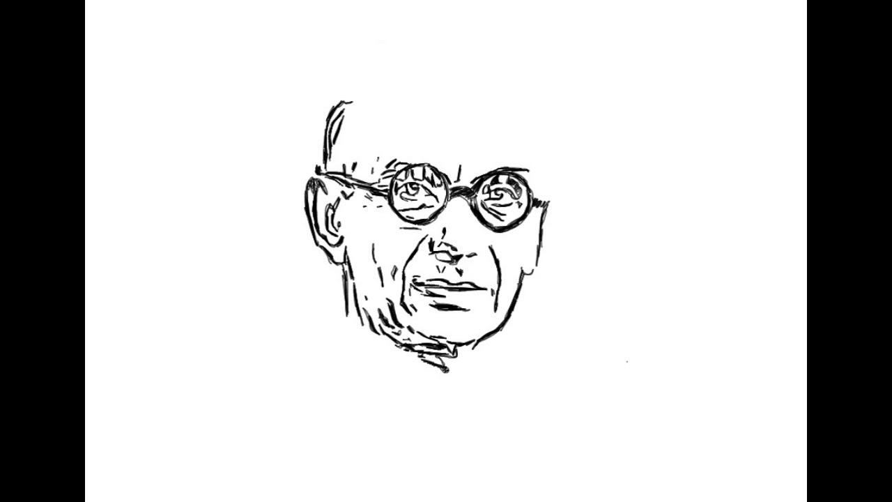 Drawing Kurt Gödel by Demian Goos - YouTube