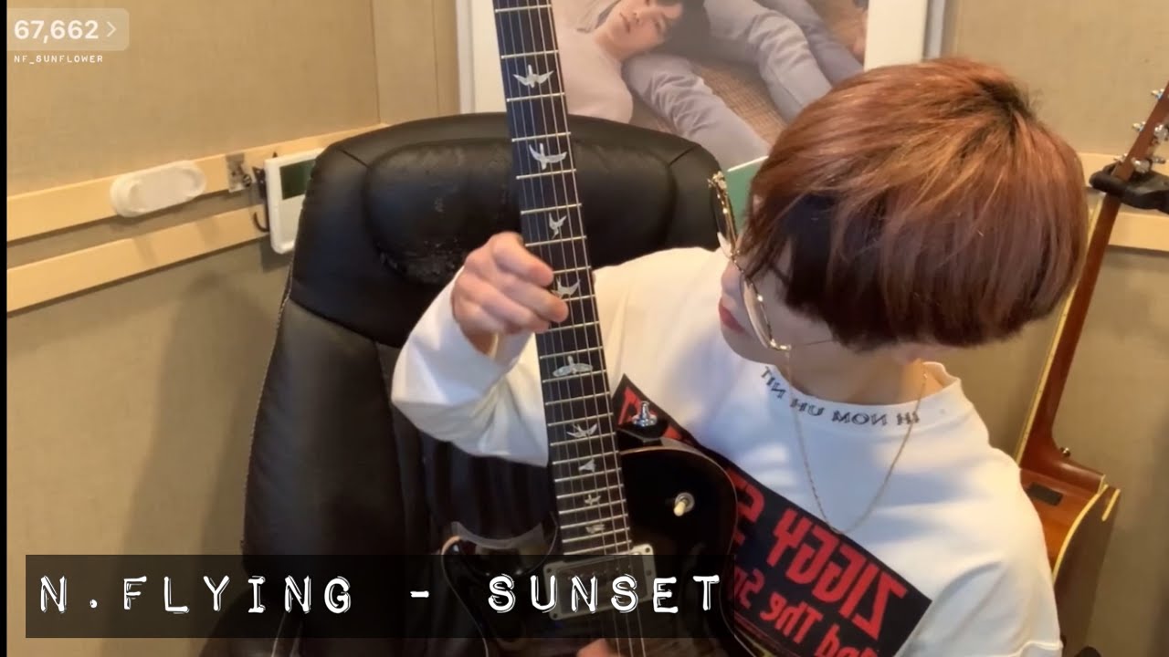 Sunset - N.Flying Cha Hun Live Guitar [20210728] - YouTube