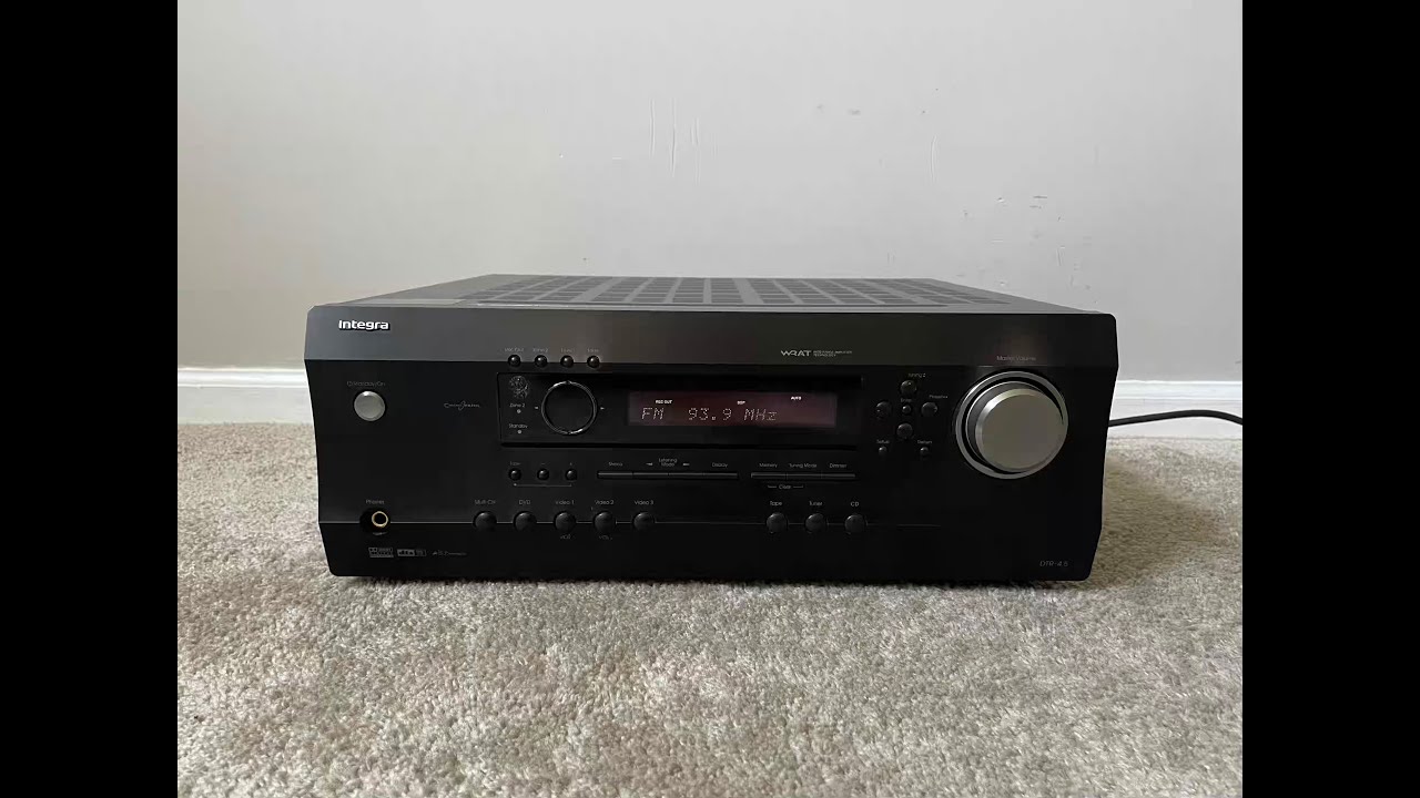 Integra DTR-4.5 5.1 Home Theater Surround Receiver - YouTube