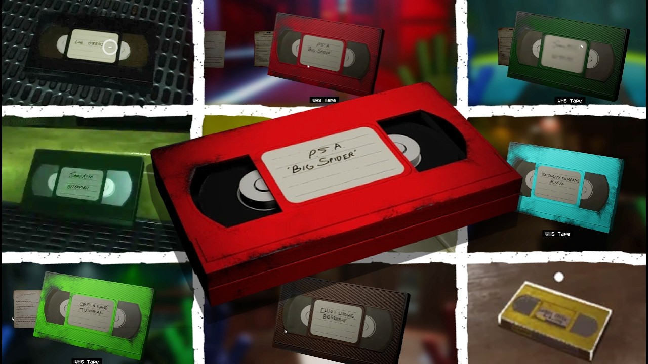 Poppy Playtime: Chapter 2 - All 11 VHS Tapes + Locations - YouTube
