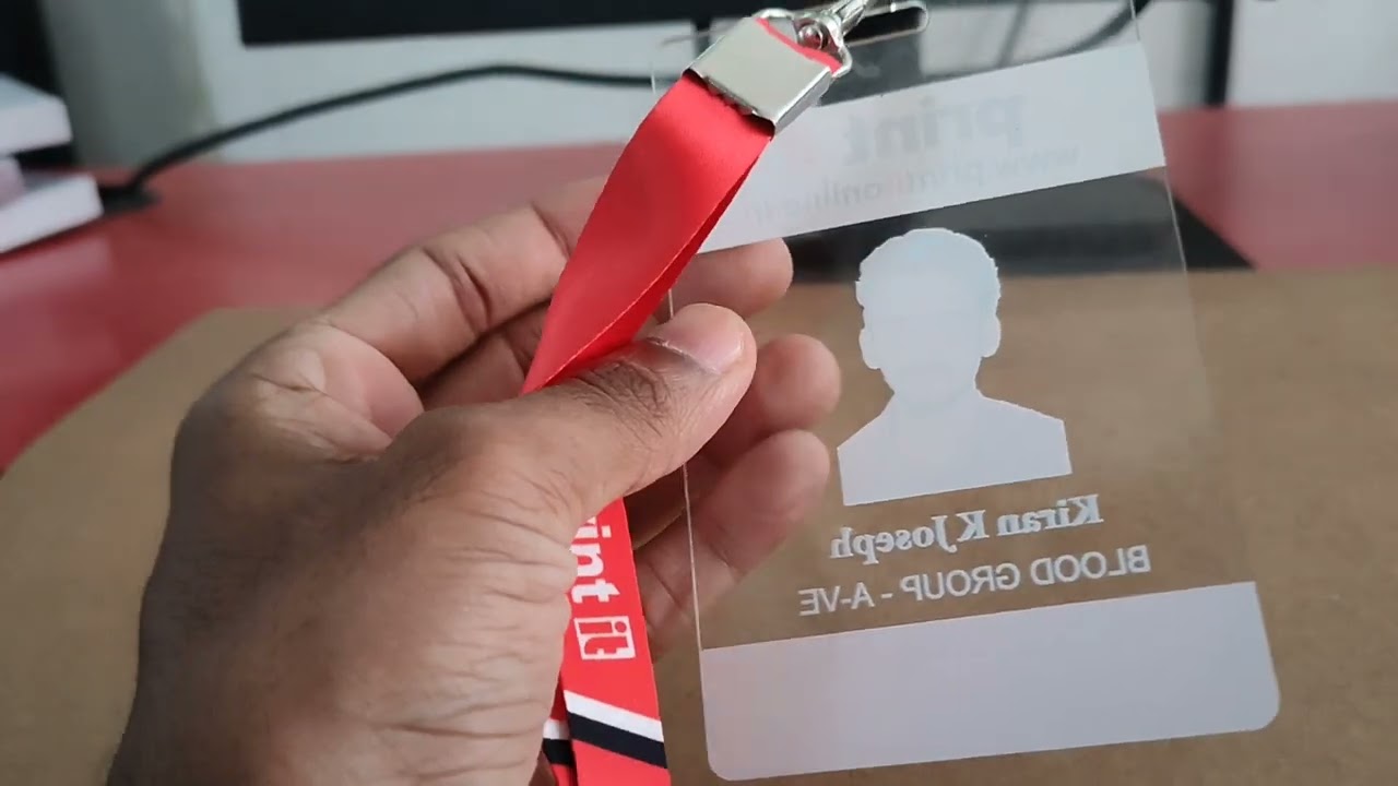 Acrylic ID CARD TRANSPARENT - YouTube