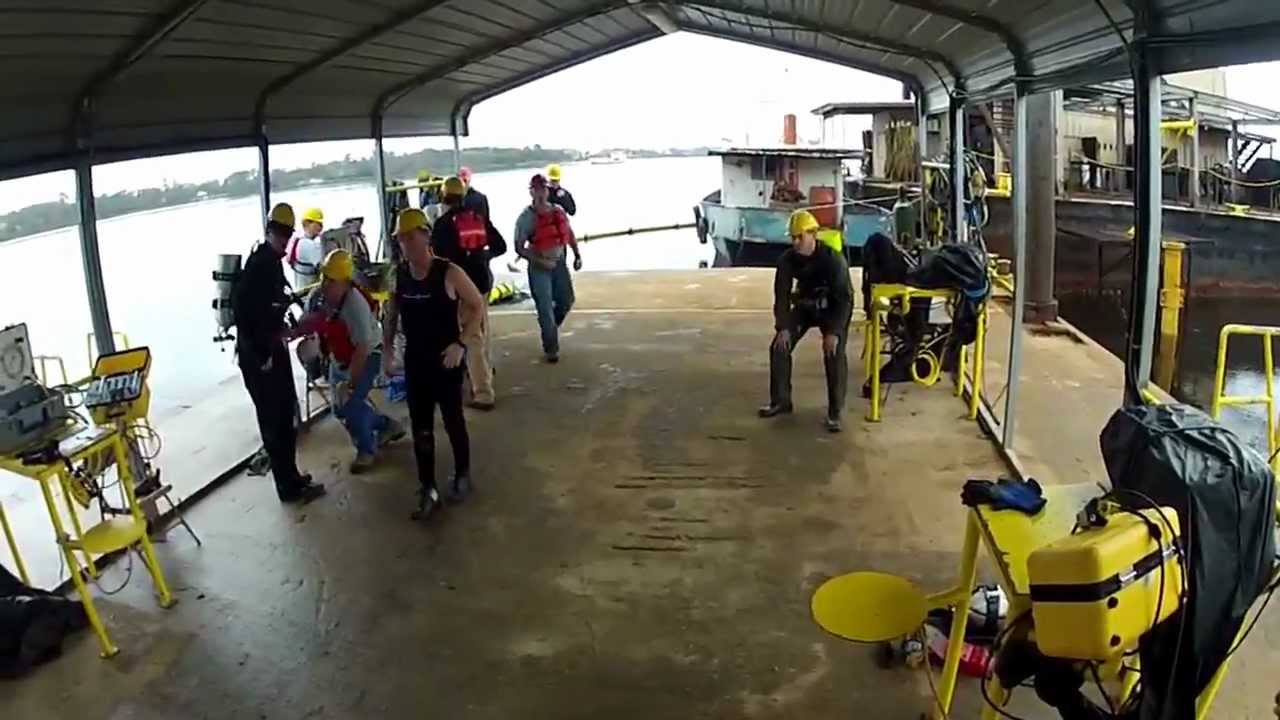 View of the dive station prior to our river dive today - YouTube