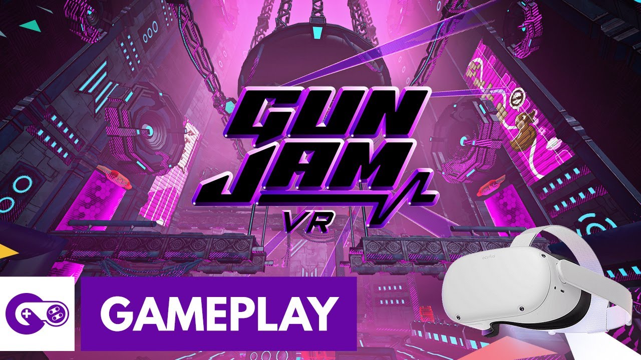 As primeiras impressões de Gun Jam VR【no Quest 2】- Gameplay comentado ...