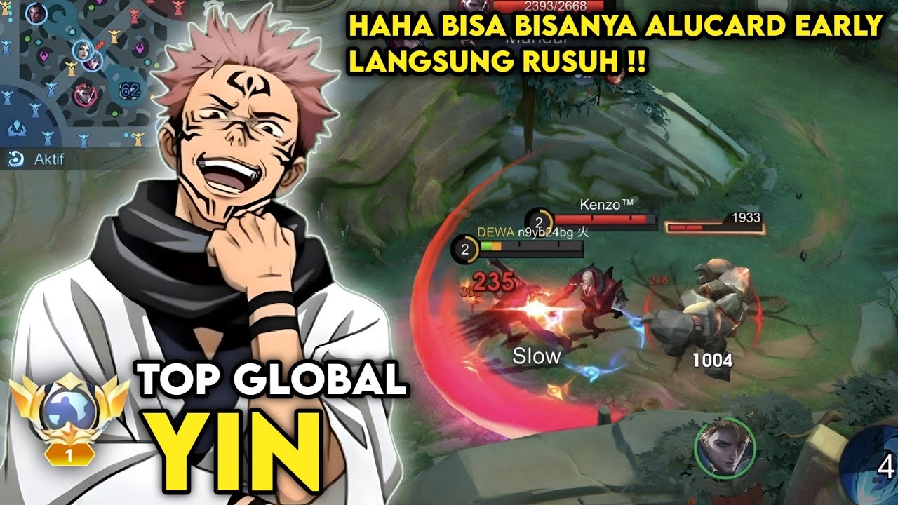 ILMU MAHAL !! CARA MAIN YIN KETIKA EARLY DI RUSUH !! - MLBB - YouTube