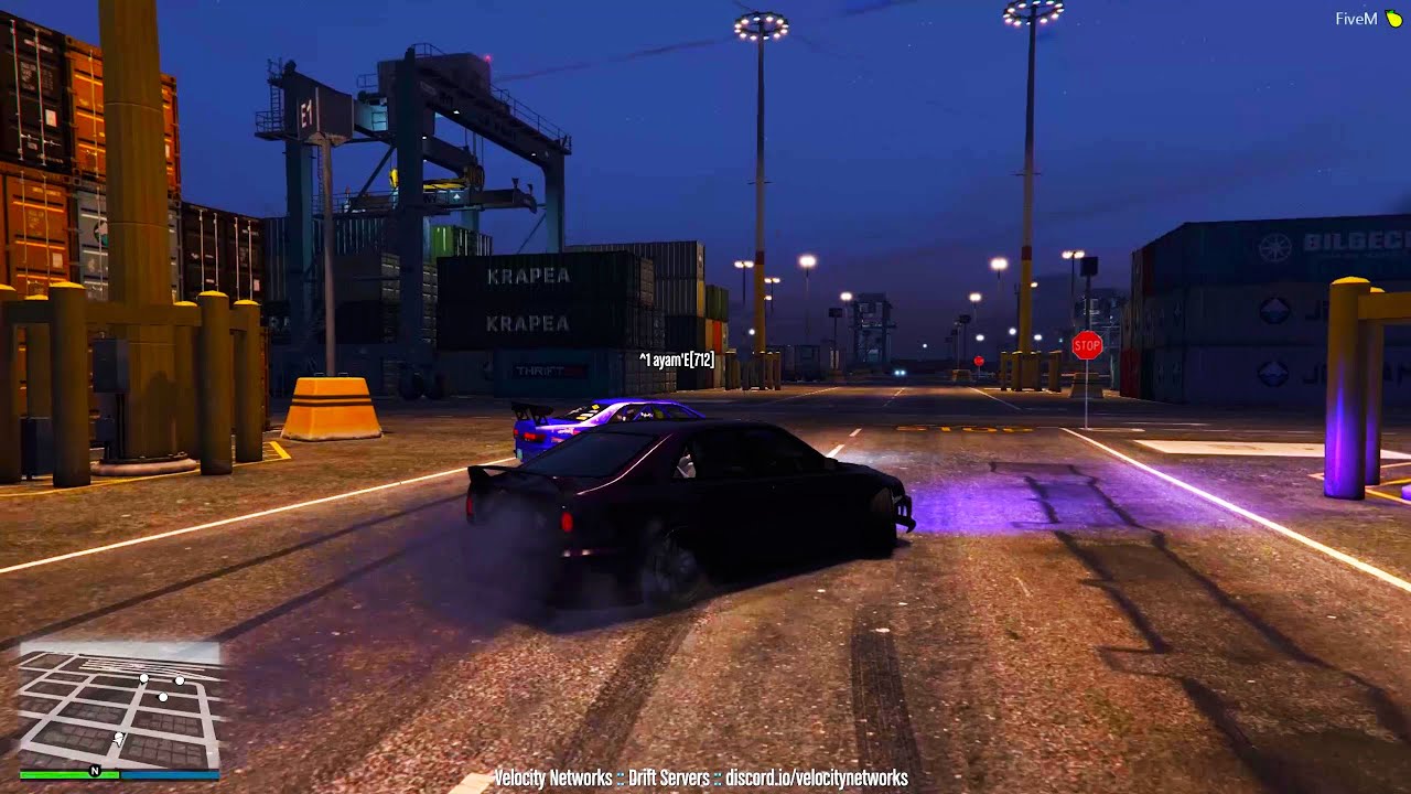 GTA 5 - FiveM | Altezza & Toyota Chaser JZX100 Tandem Drifting Dock A ...