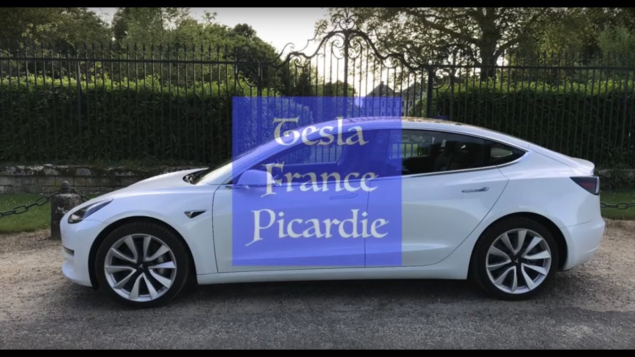 Livraison d'une "model 3"... Tesla France Picardie - YouTube