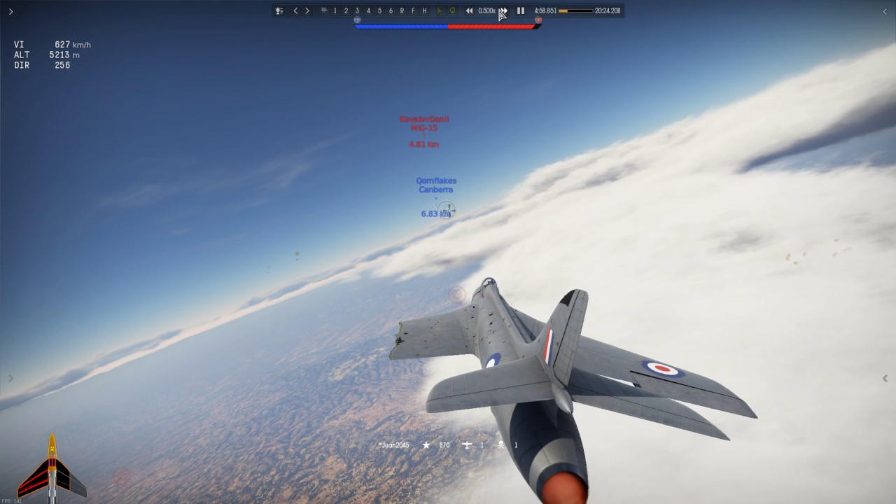 Hawker Hunter F1 without one wing... IT´S KILLING!!!! · 1.63 · WAR ...