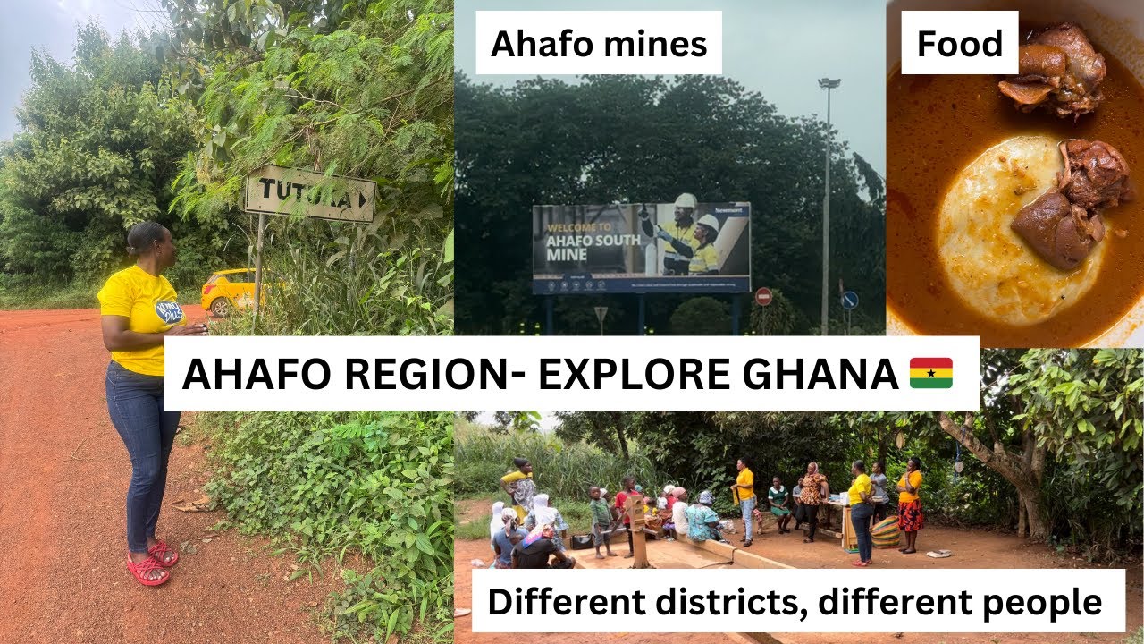 EXPLORING THE NEW REGIONS IN GHANA🇬🇭| AHAFO REGION| Travel with me to ...