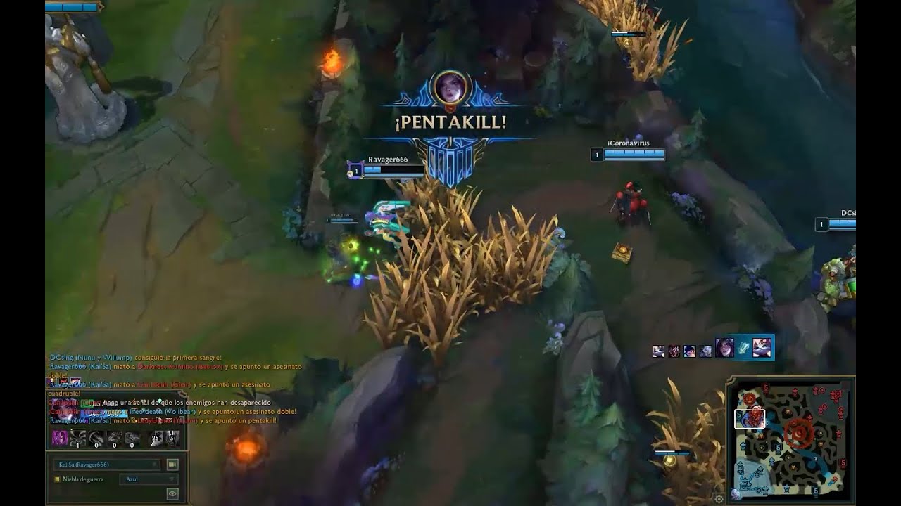 League of Legends - Repetición de URF con Kaisa 29/4/9 (en el monitor ...