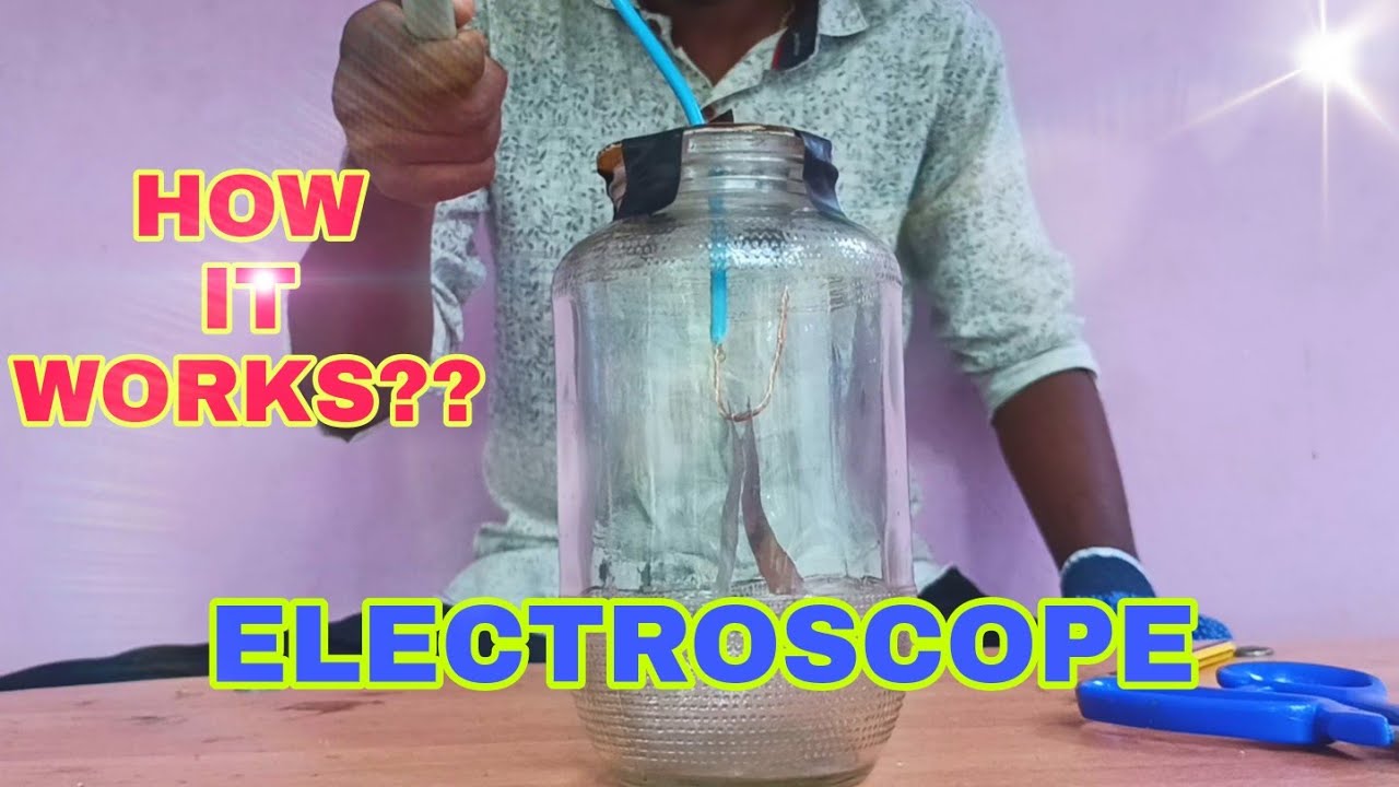 how to make a simple electroscope in malayalam.. electroscope making malayalam at home - YouTube