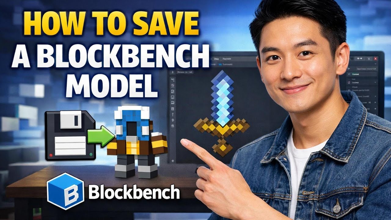 How to SAVE a BLOCKBENCH MODEL (Step by Step) - YouTube