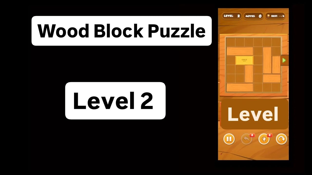 Wood Block Puzzle Gameplay - Beginner Level 2 - YouTube