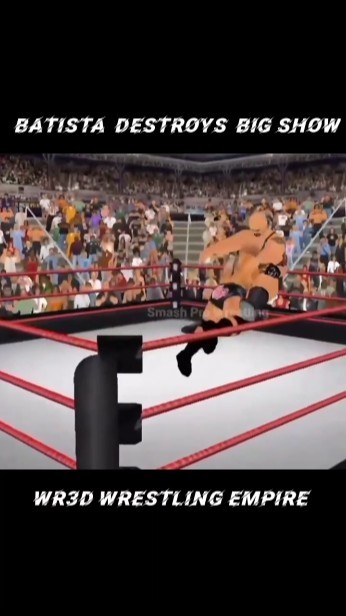 Batista Destroys Big Show | Wr3d Wrestling Empire - YouTube