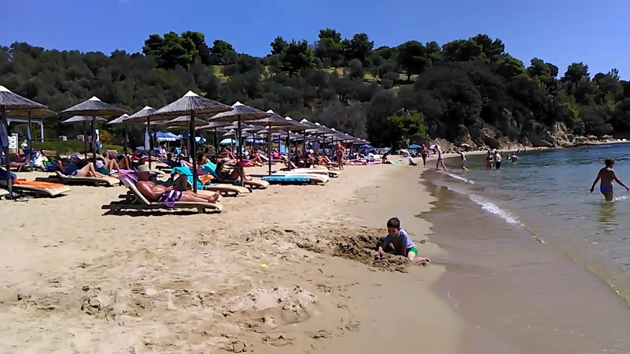 Troulos beach..Greek summer 2018 - YouTube