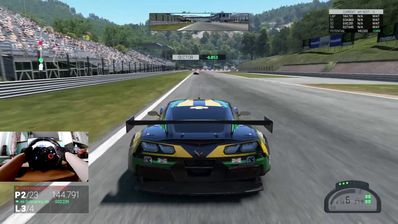 Project Cars PS4 Gameplay (Wheel Cam) - Chevrolet Corvette C7.R ...