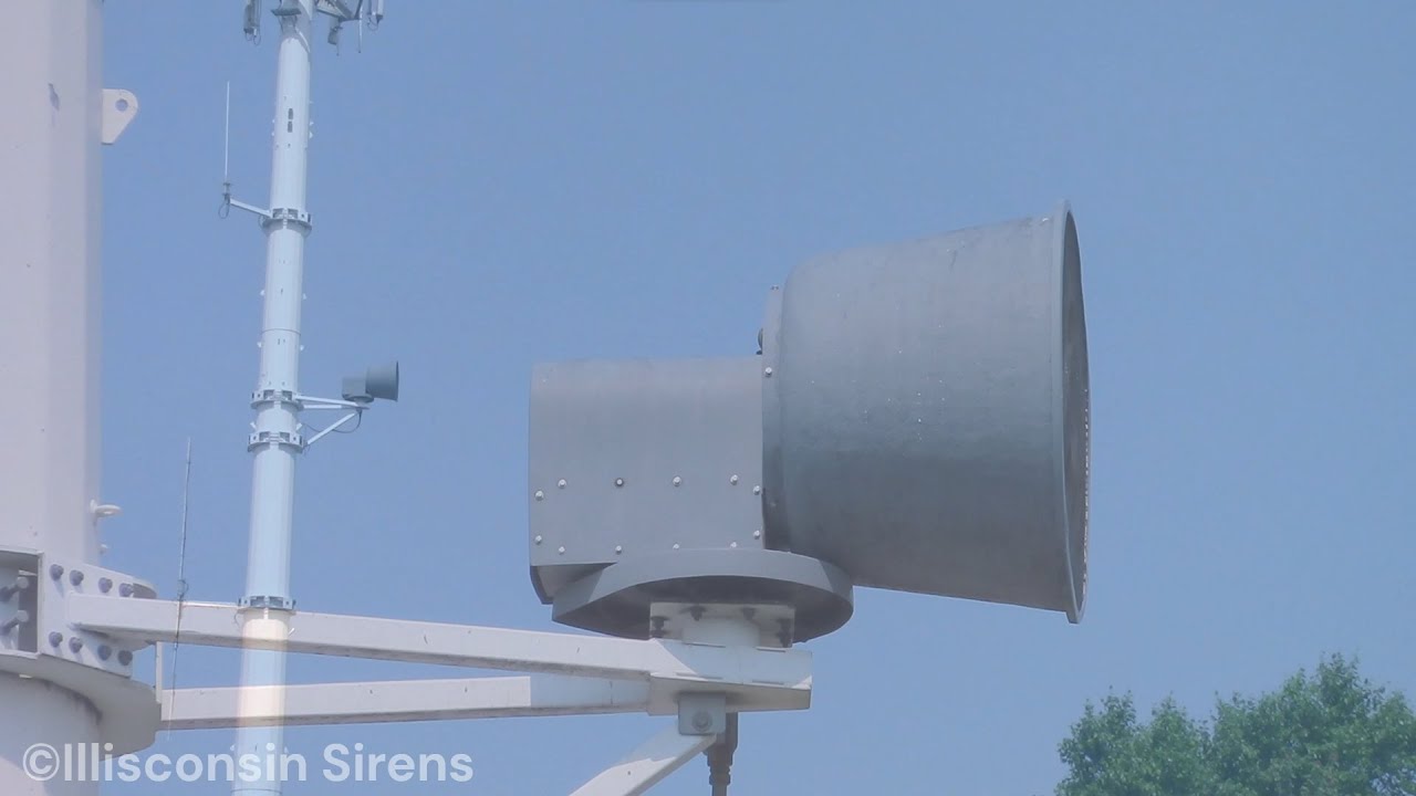 ACA P-15 Siren Test - Short Alert - Pleasant Prairie, WI - 7/15/23 ...
