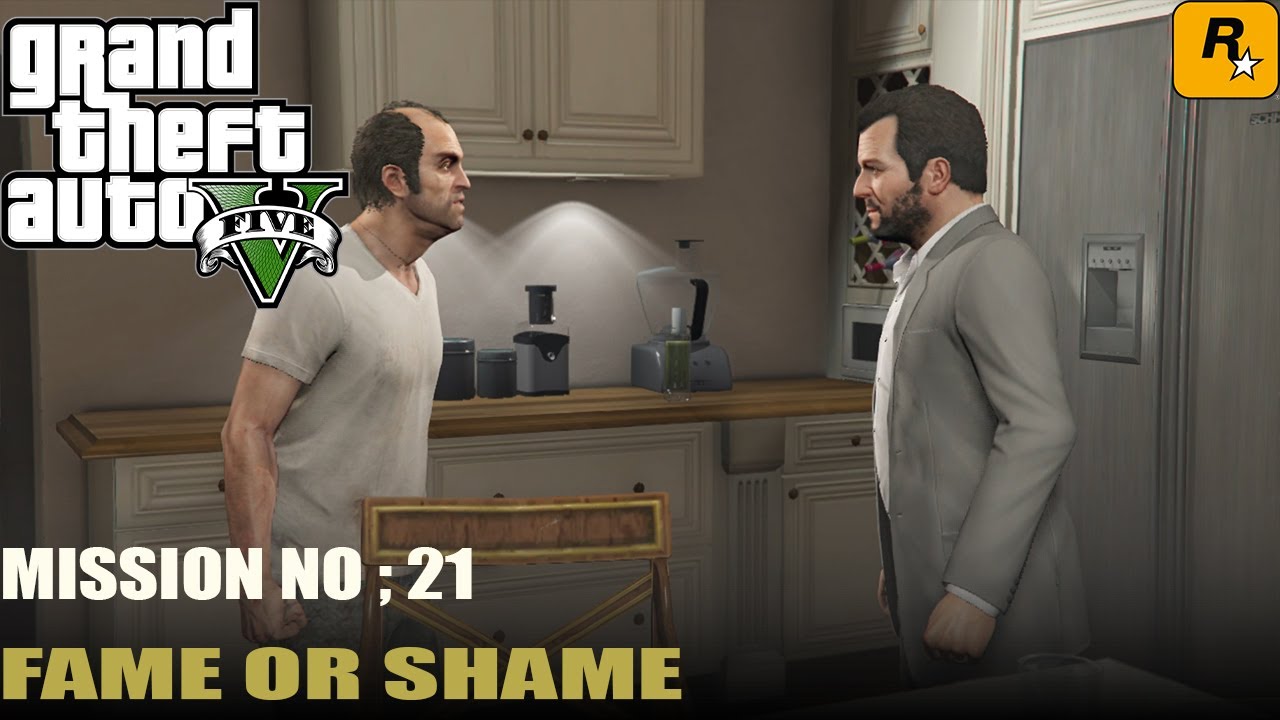 GRAND THEFT AUTO V | MISSION 21 | Fame Or Shame - YouTube