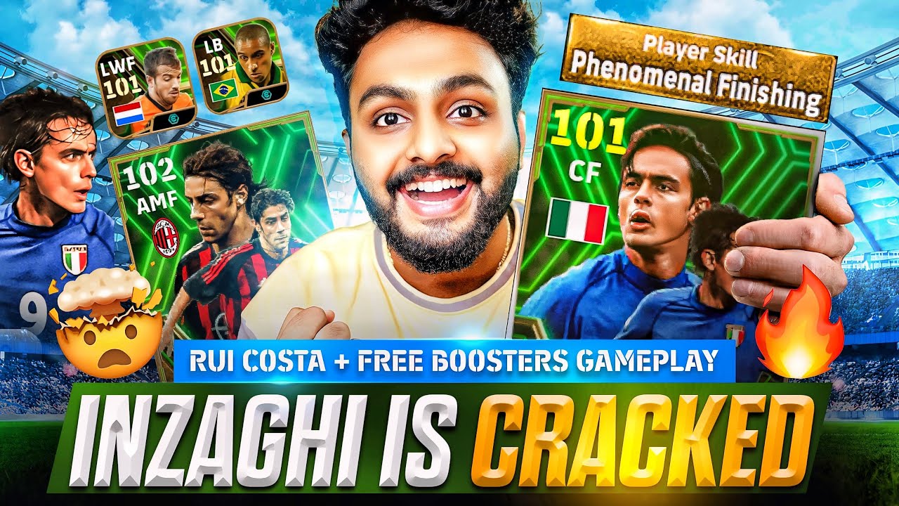 102 RATED INZAGHI IS AMAZING 🤯 | RUI COSTA’S DRIBBLES ARE SMOOTH🔥 ...