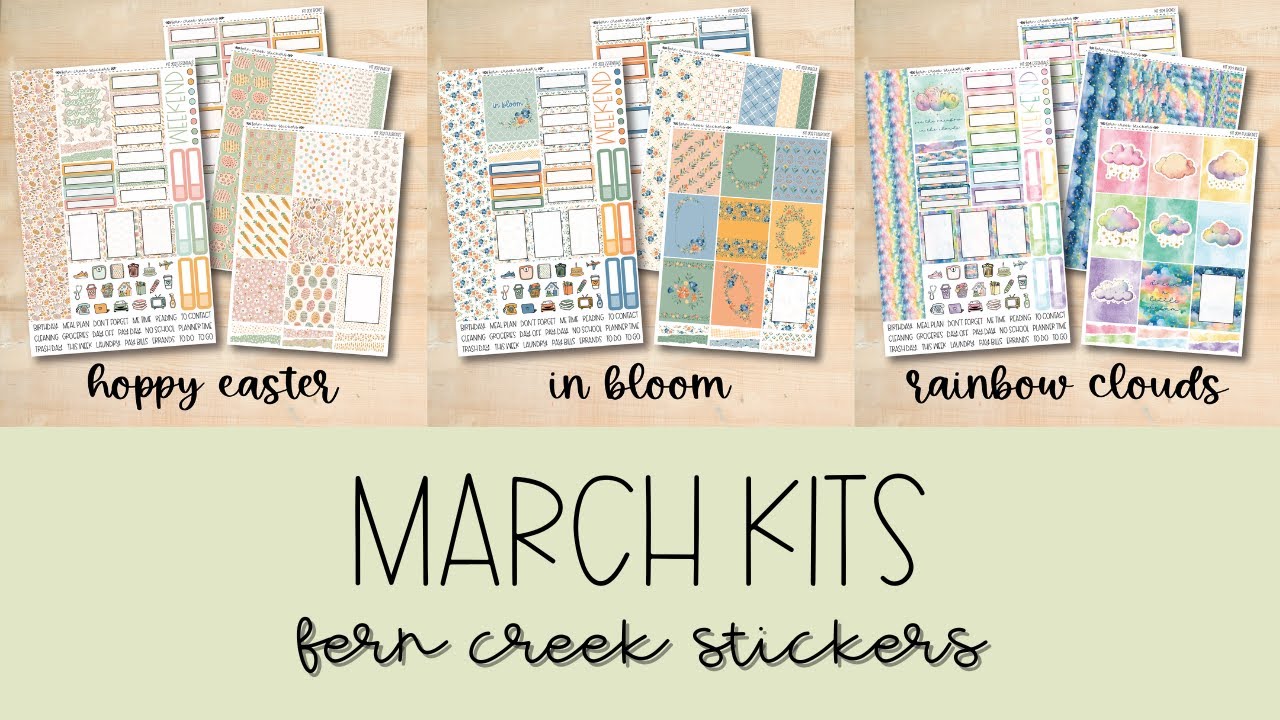 New March Kits | Fern Creek Stickers - YouTube
