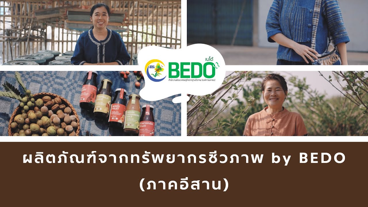 ผลิตภัณฑ์จากทรัพยากรชีวภาพ by BEDO (ภาคอีสาน) - YouTube
