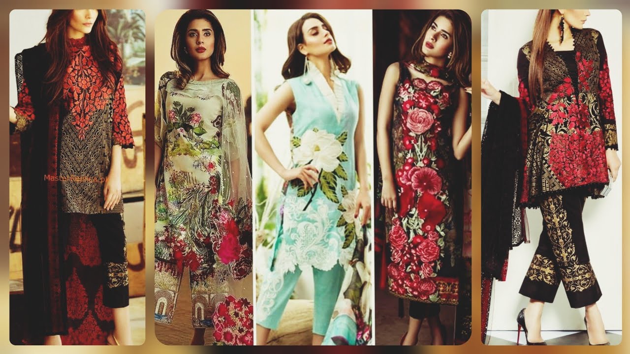 Beautiful lawn collection casual fashion designers lawn fabric dresses ...