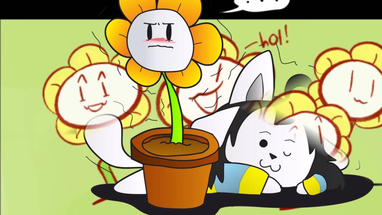 temmie x flowey requested by Nerdkidgaming :P - YouTube