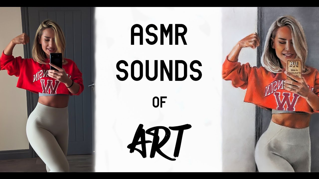 ASMR Drawing | Relaxing Sounds of a self-portrait to help you sleep ...