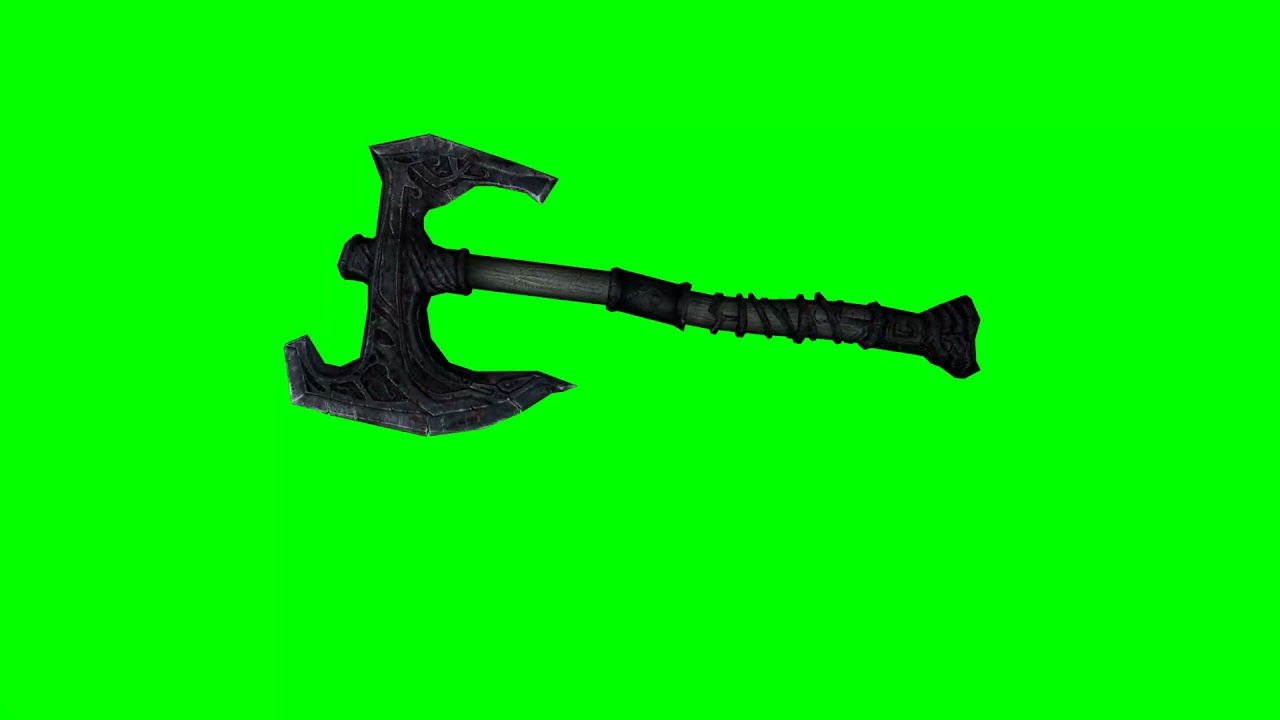 AXE CHOPPING GREEN SCREEN - YouTube