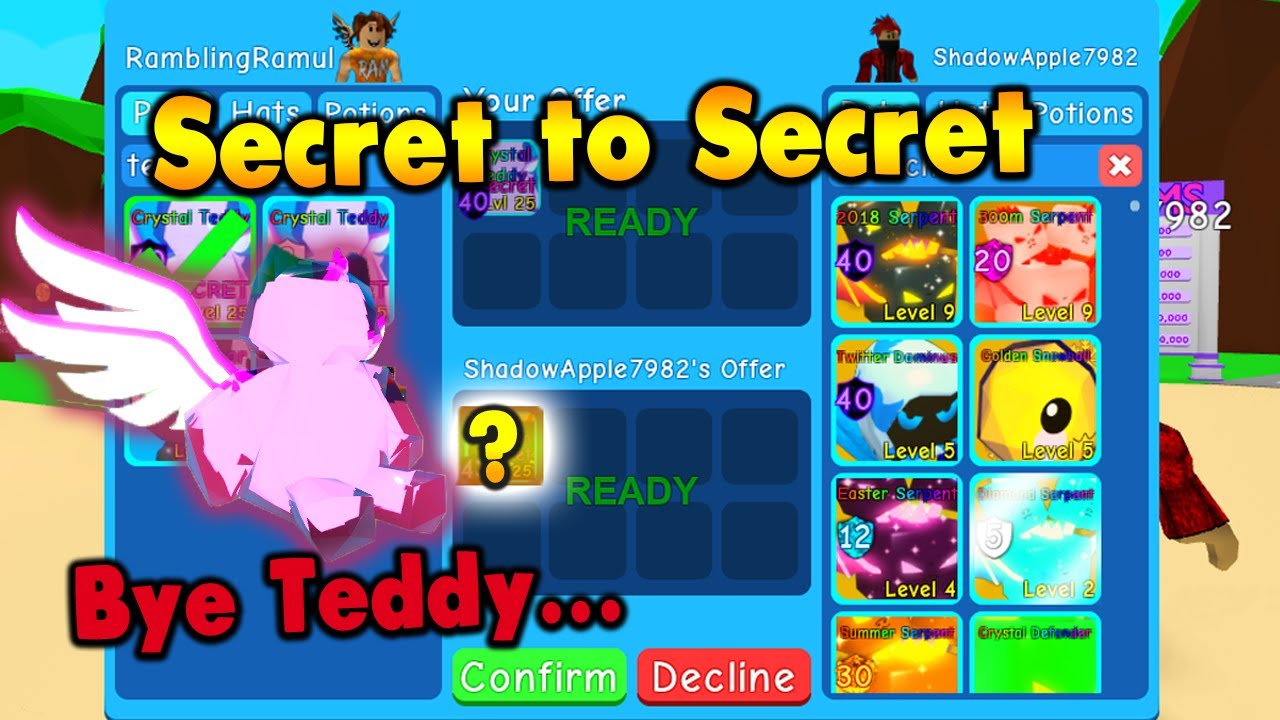 I Traded My NEW Secret Pet away in Roblox Bubble Gum Simulator - YouTube
