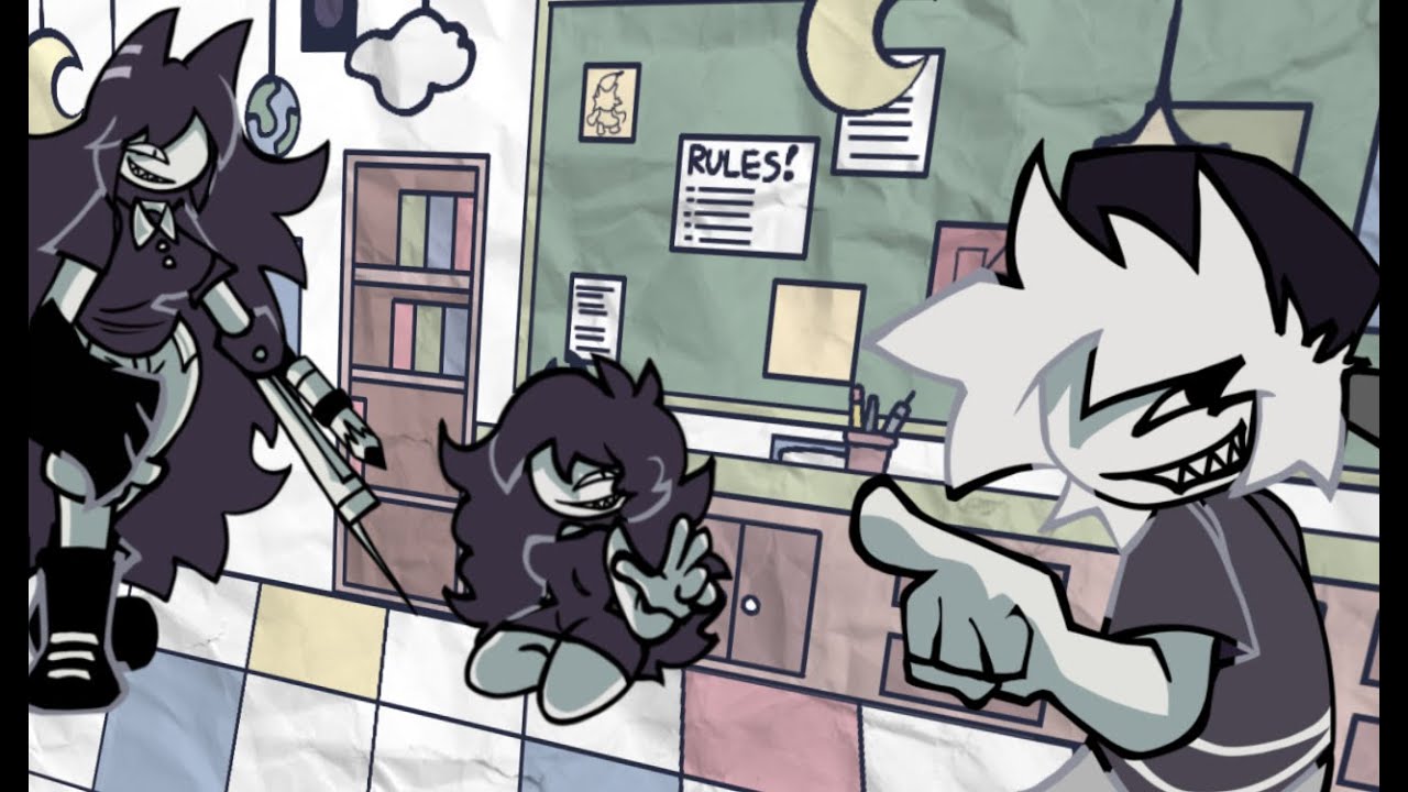 FNF Funk Paper Education Vs Miss Circle FNF #fnf #fpe #misscircle # ...