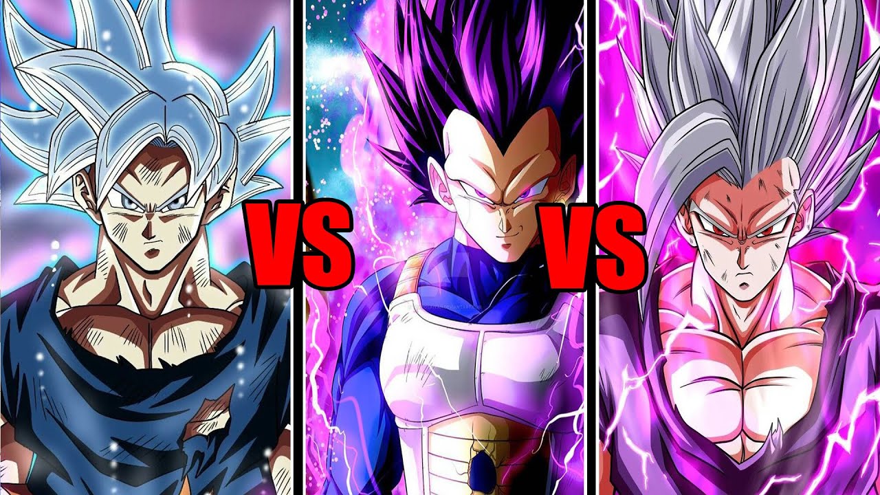 Ultra Instinct Goku VS Ultra Ego Vegeta VS Beast Gohan | A Battle of ...