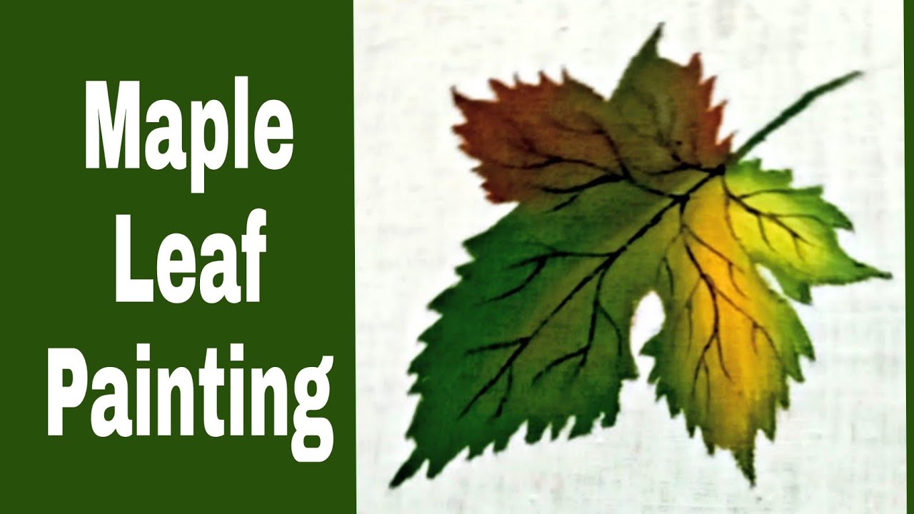 Maple Leaf Painting | Fabric Painting For Beginners | Fabric Painting ...