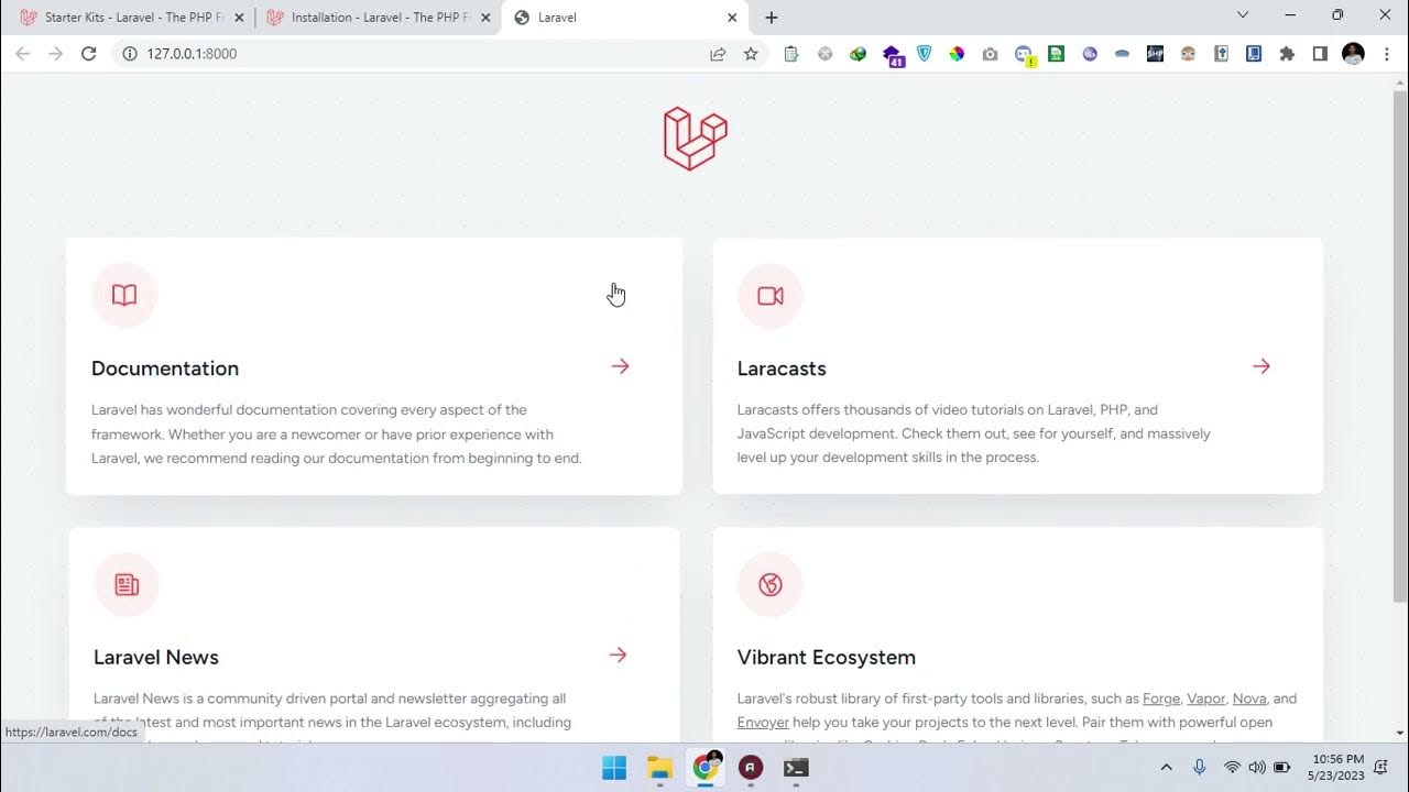Install Laravel Breeze - YouTube