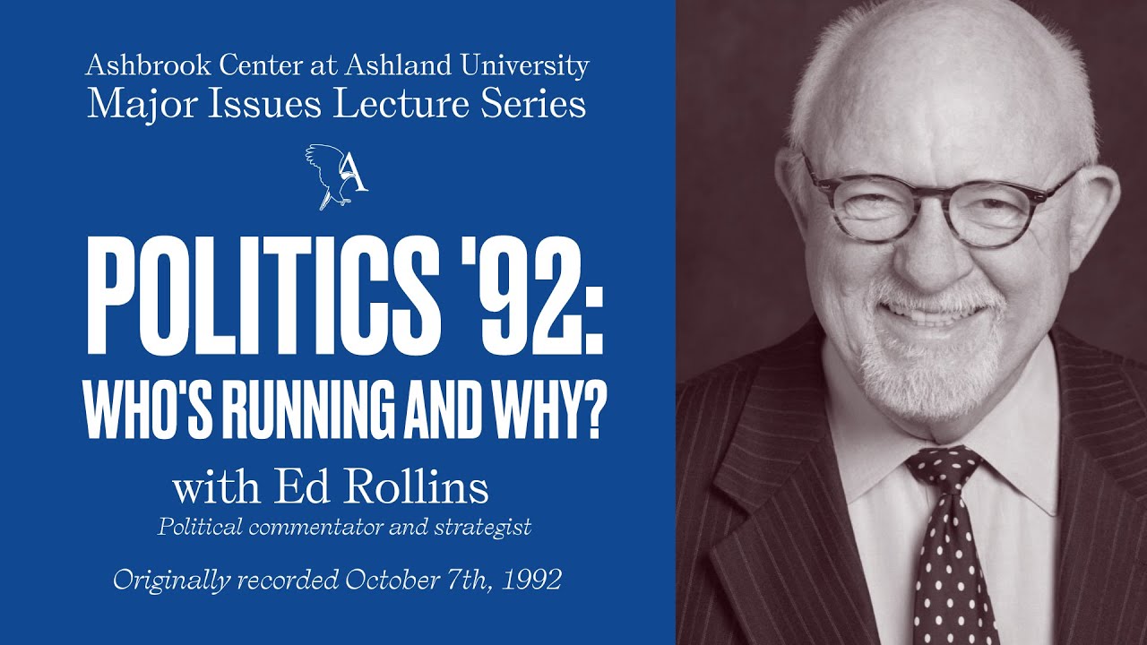Major Issues Lecture Series: Politics 92: Who's Running and Why? with ...