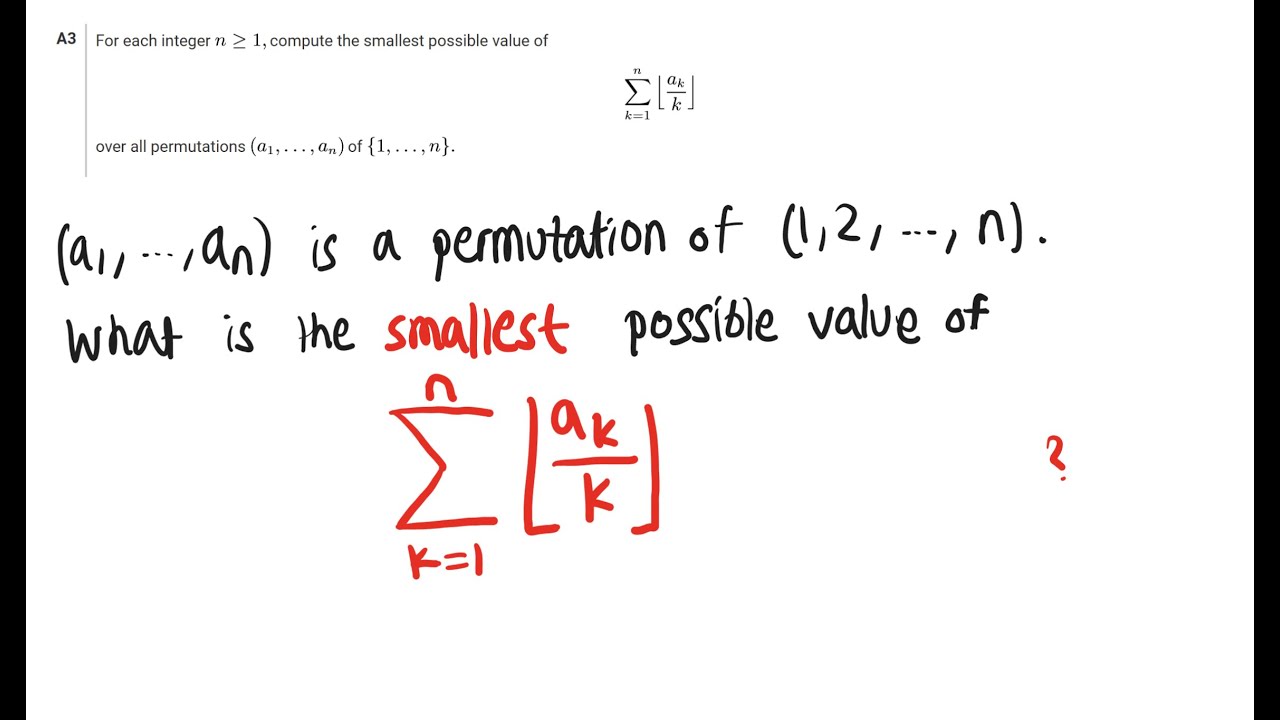 2021 IMO Shortlist Problem A3 - YouTube