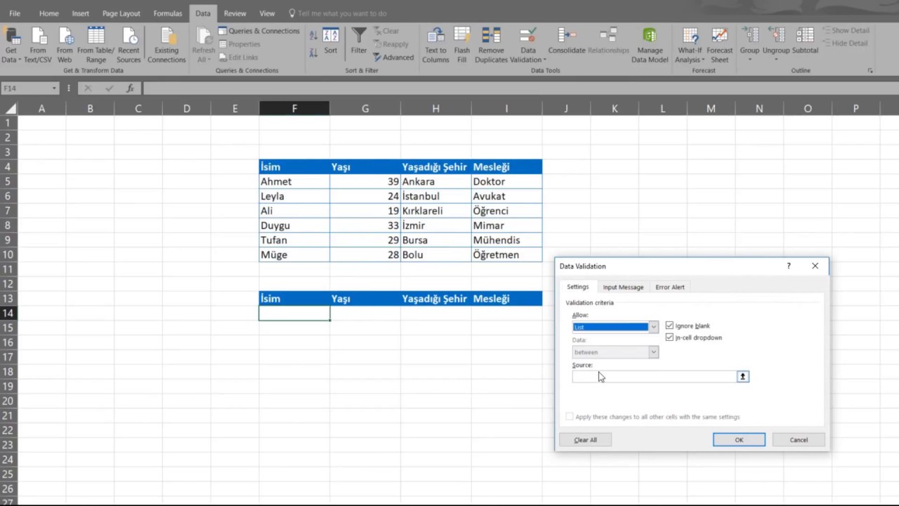 Data Validation Ve Vlookup Form l YouTube Data Validation Ve Vlookup Form l YouTube