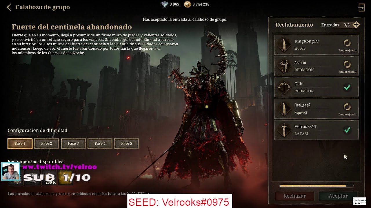 NIGHT CROWS Calabozo de Grupo - Dungeon party - Boss Elmond - game nft ...
