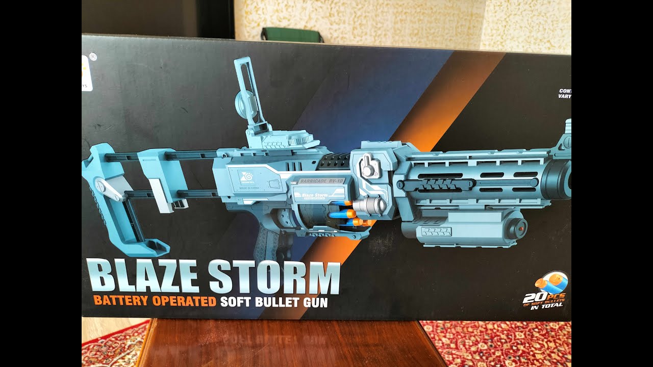 BLAZE STORM SOFT BULLET GUN - YouTube