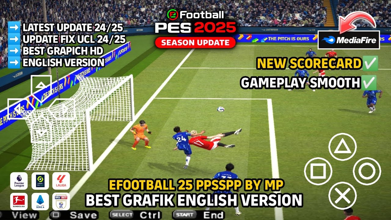 KEREN!! NEW SCORE BOARD😱 EFOOTBALL 25 PPSSPP New Update 24/25 English ...