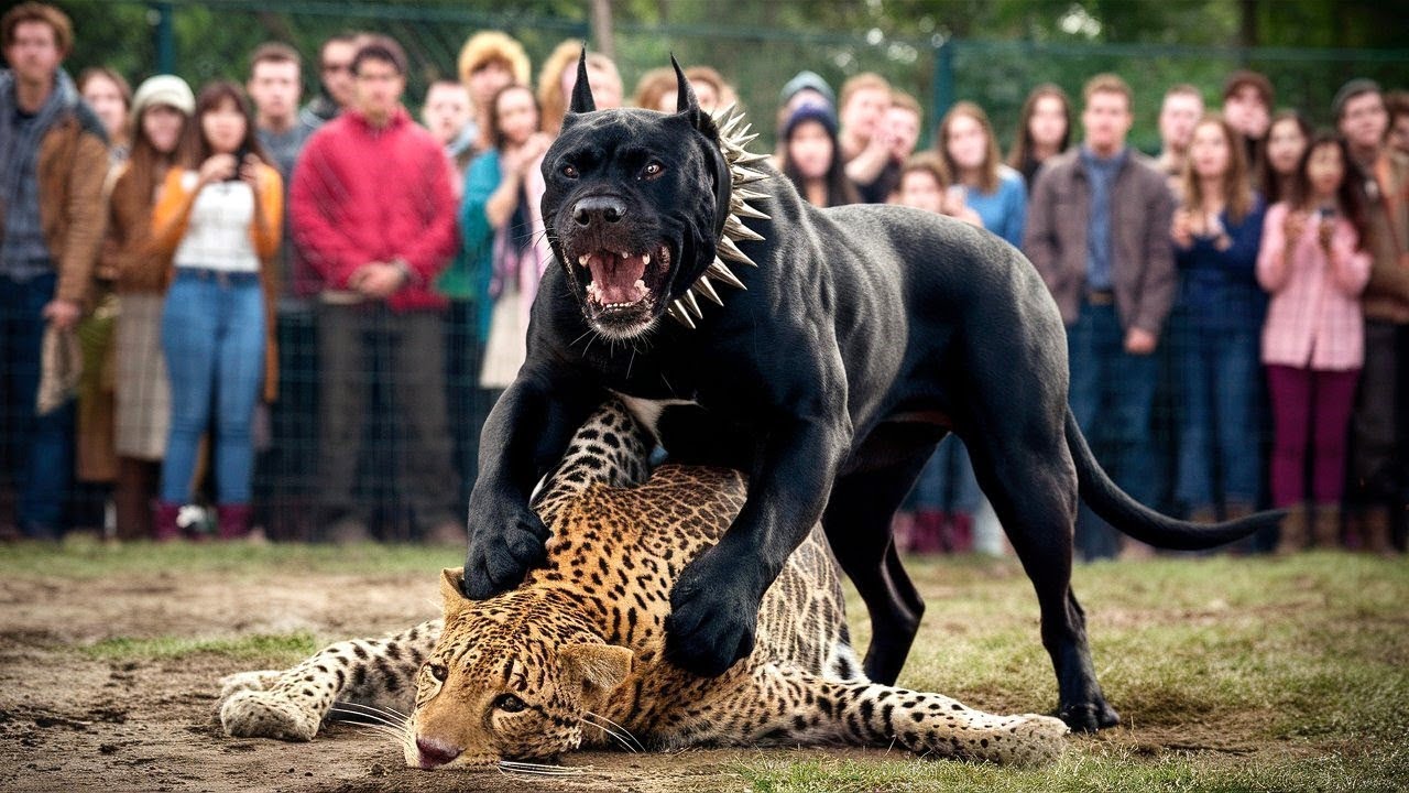 Terrifying Battles Between Leopards and Dogs Recorded on Camera - YouTube