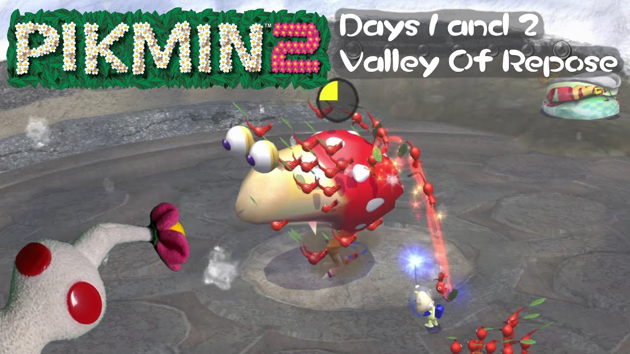 Snowball plays Pikmin 2 HD Days 1 and 2 Valley of Repose and Emergence ...