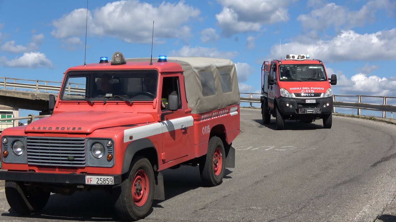 4K - CA Defender 110HCPU + AF/Bosc Iveco Daily 4x4 Vigili del Fuoco ...