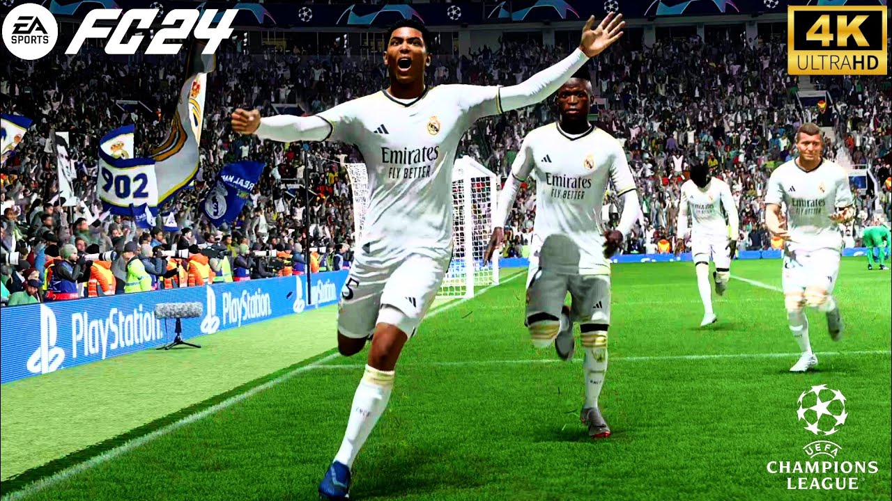 FIFA 24 - Real Madrid vs Barcelona | UEFA Champions League Final [4K60 ...