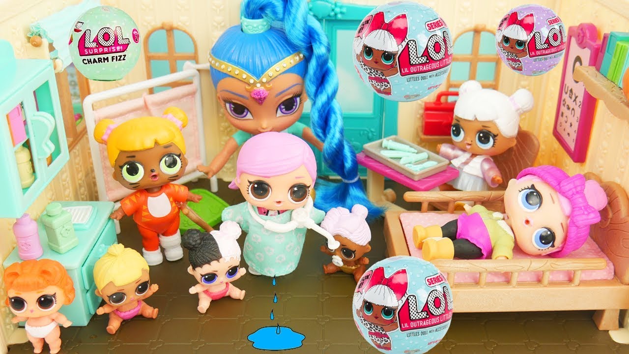 LOL Surprise Dolls Minnie Mouse Doctor's Visit Learn Colors with The ...