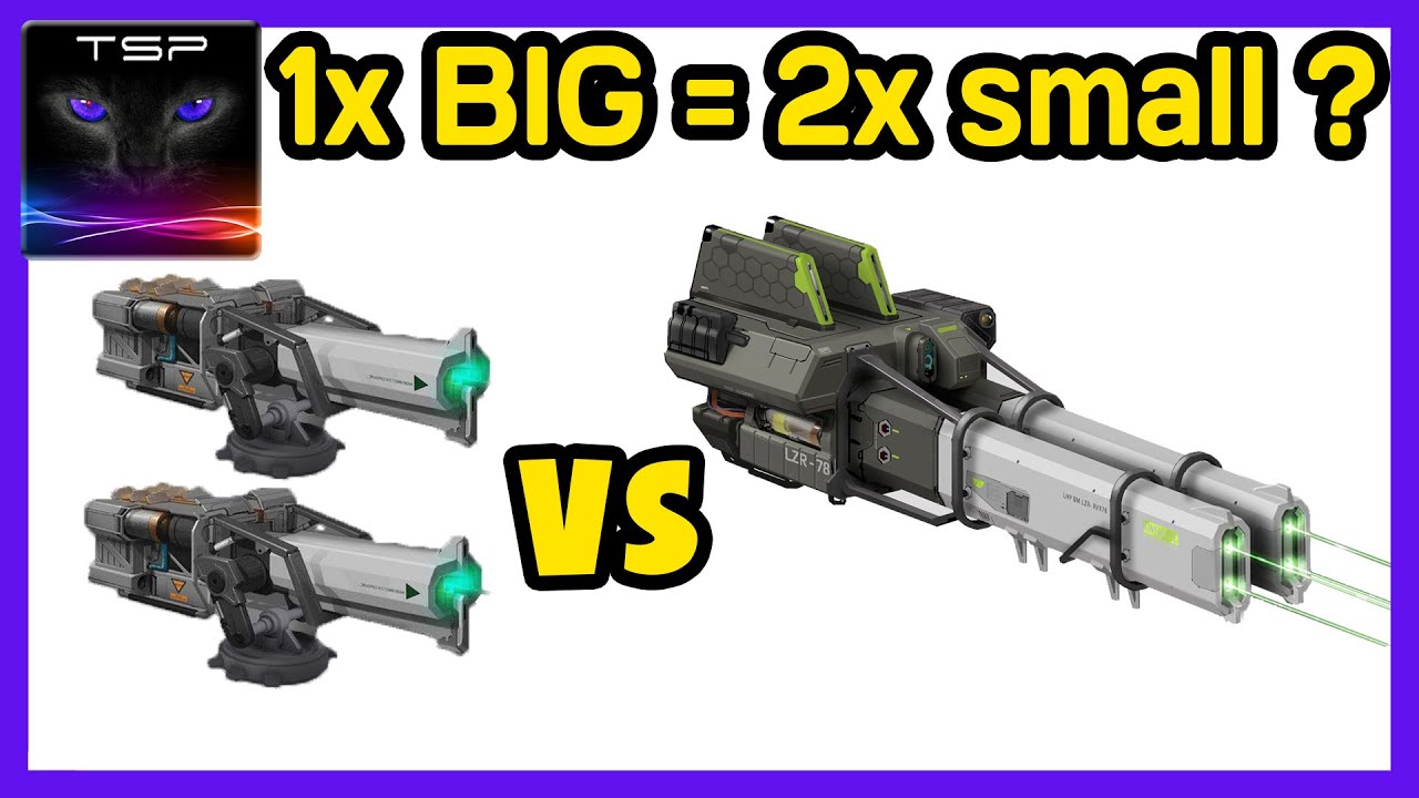 Are 2x Smaller Hardpoints Same As 1x Bigger Elite Dangerous