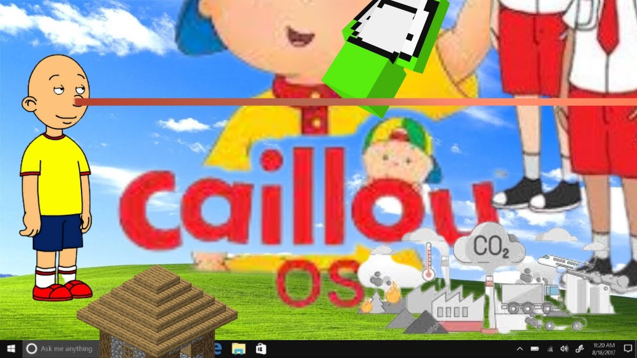 Trying Caillou OS for the first time! | Caillou Gets Grounded - YouTube