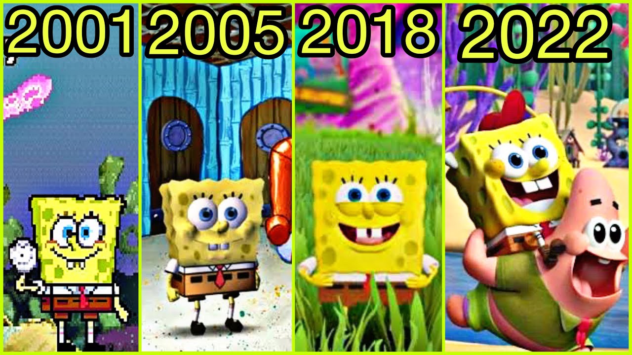 Evolution of SpongeBob in Games [2001-2022] - YouTube