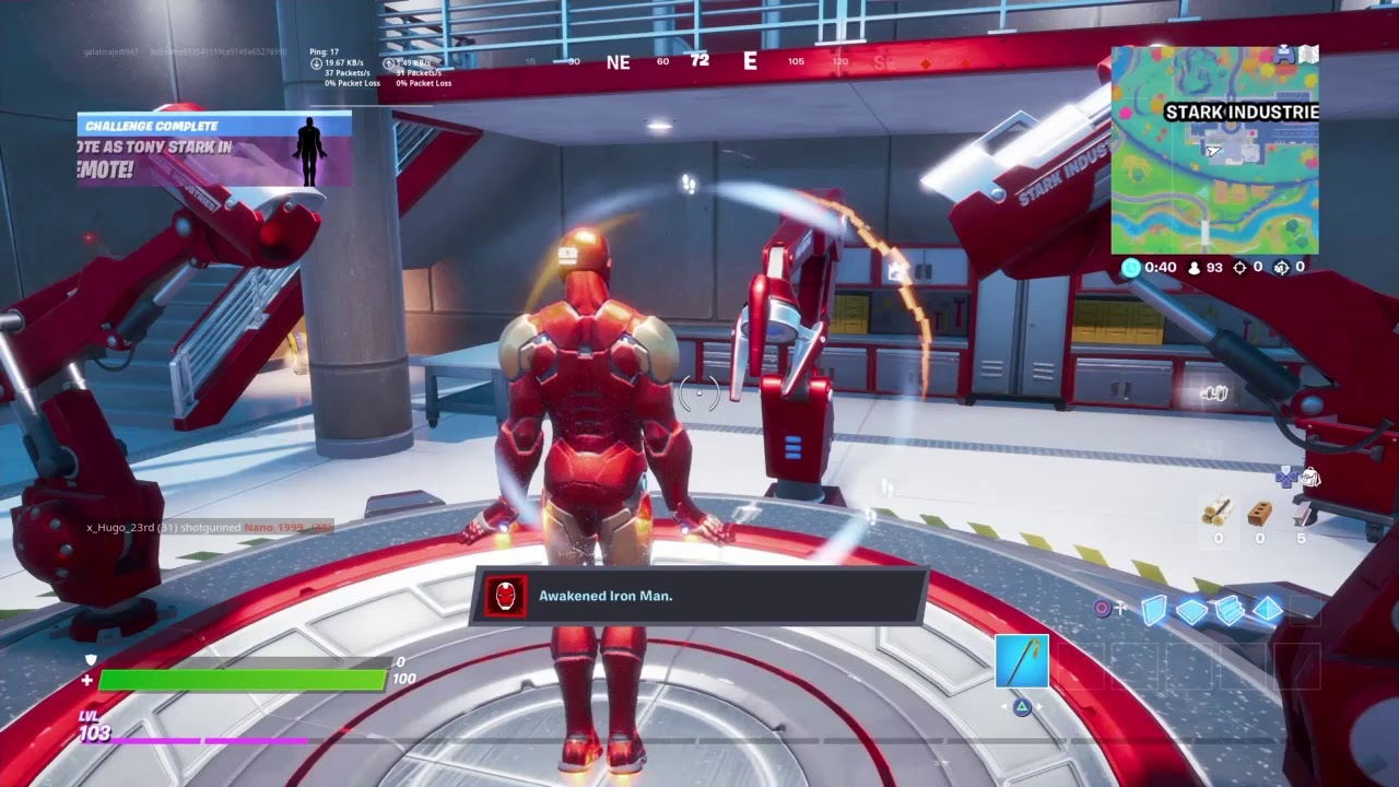Emote As Tony Stark Inside The Suit Lab At Stark Industries - YouTube