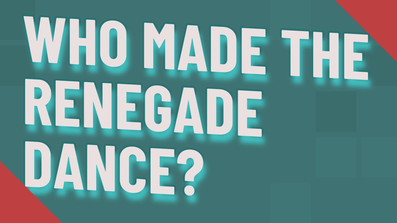 Who made the renegade dance? - YouTube
